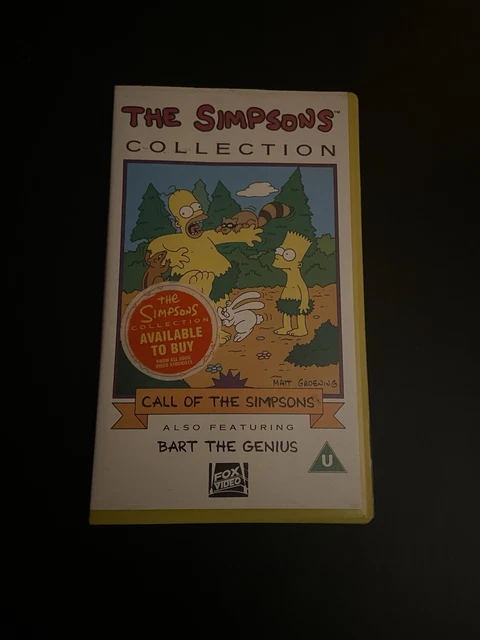 THE SIMPSONS COLLECTION Call Of The Bart The Genius VHS Video Tape Rare ...