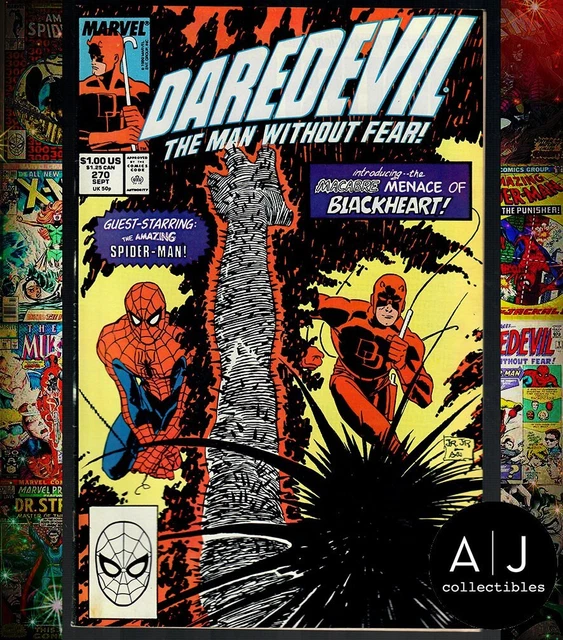 DAREDEVIL #270 FN/VF 7.0 1989 1ère apparition de Blackheart Spider-Man ...