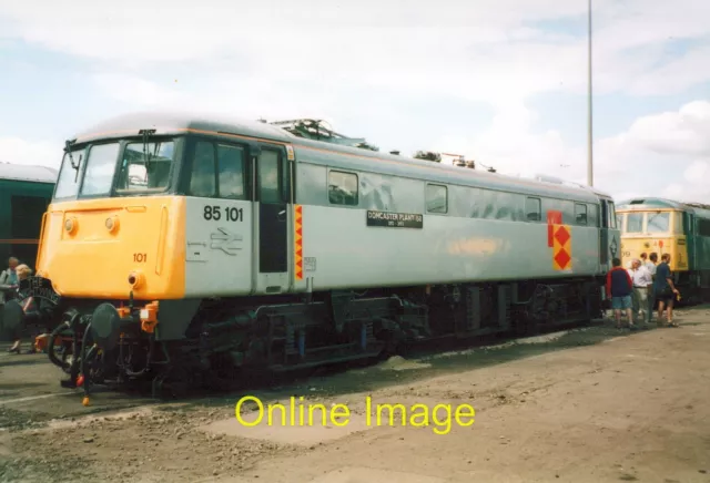 RAILWAY PHOTO 6X4 Class 85 85101 Railfreight grey Doncaster Open Day 27 ...