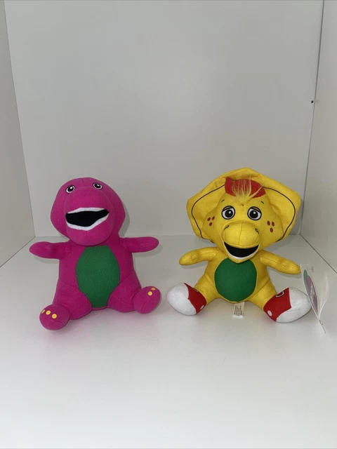 LOT OF 2 Toy Factory Barney And Friends Barney BJ Plush 7" Dinosaur £12 ...