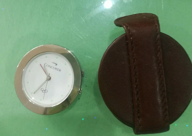 BRITISH AIRWAYS CONCORDE 'Links of London' Travel Alarm Clock.with Case ...