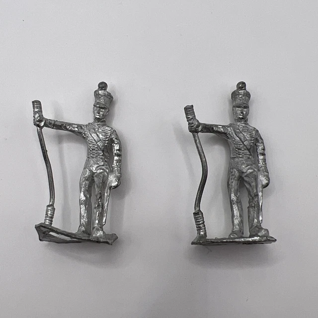 RARE VINTAGE NAPOLEONIC Artillery With Ramrod War Military Metal Model ...