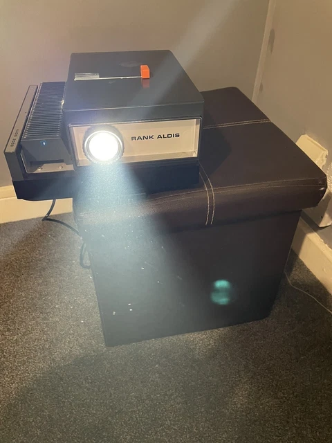 VINTAGE RANK ALDIS 2000 Slide Projector With Projar Lens & 112cm x ...