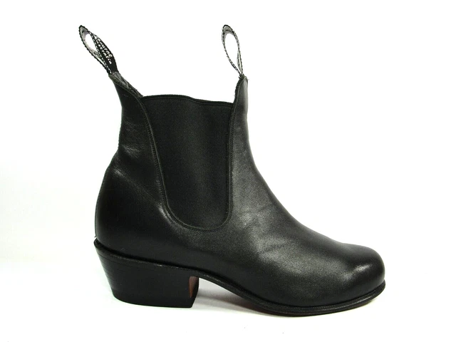 IAN HAROLD BRONCO Cuban Heel Black Boots Au4.5 Us5.5 Eu37.5 £139.34 - PicClick UK