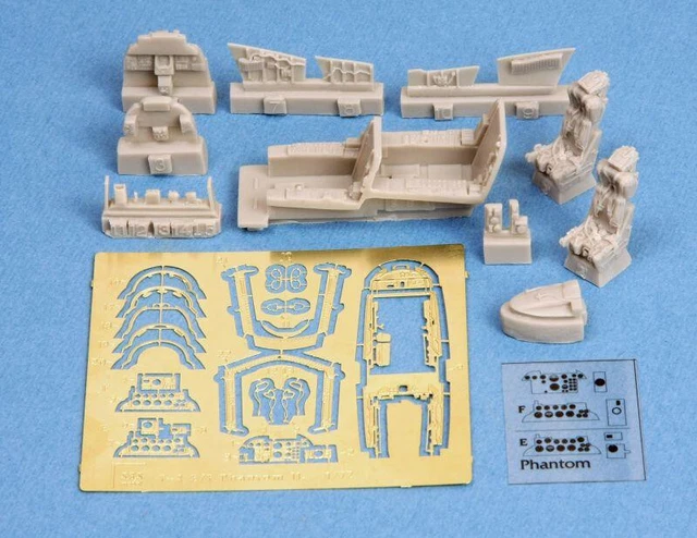 S.B.S MODELS 72004 , F-4E/F Phantom cockpit set for REVELL kit , SCALE ...