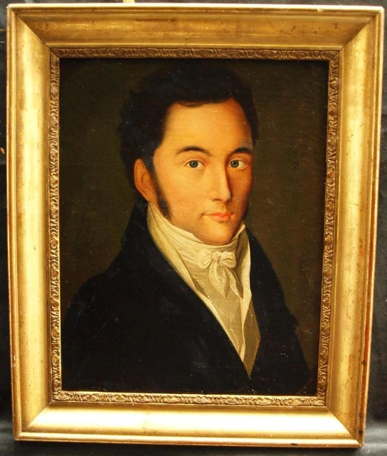 EARLY 19TH CENTURY PORTRAIT YOUNG FRENCH GENTLEMAN Antique Oil Painting £460.00 - PicClick UK