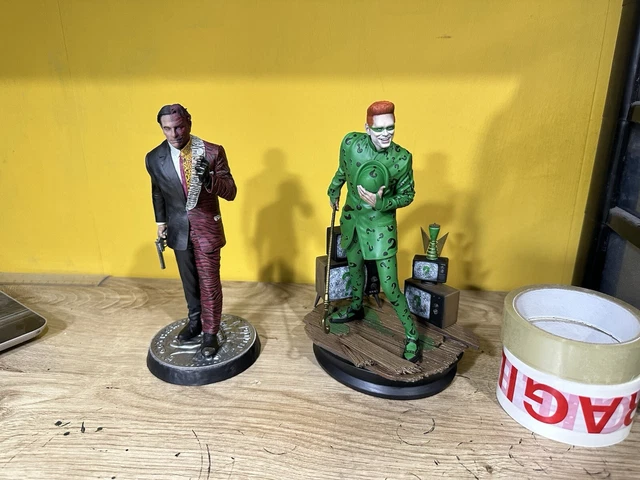 THE RIDDLER AND Two Face 1/12 Statue £208.72 - PicClick UK
