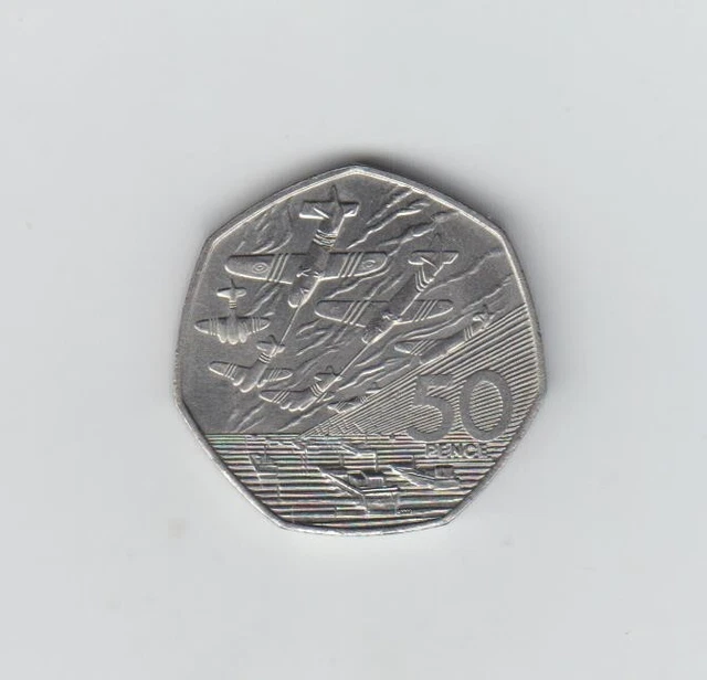 MINT 1994 ELIZABETH II D-Day Landings 50th Anniversary 50 Pence, Unc $1 ...