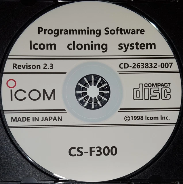 ICOM CS-F300 PROGRAMMING Software for Icom IC-F310 IC-F320 IC-F410 IC ...