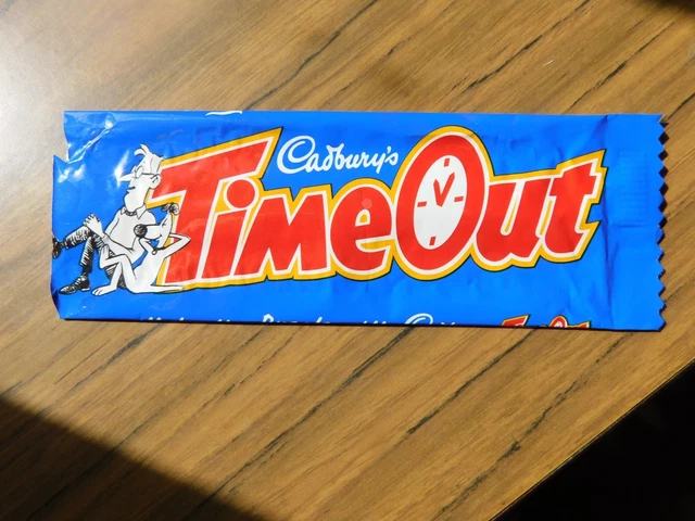 CADBURY'S TIME OUT Wafer Comic Strip Wrapper 2002 Only Thing Bath Time ...