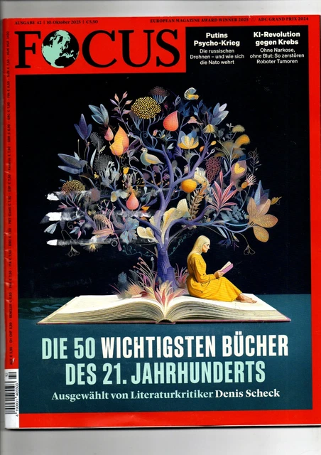 ZEITSCHRIFT FOCUS - Ausgabe 42 - 2025 (erschienen am 10.10.2025) EUR 1 ...
