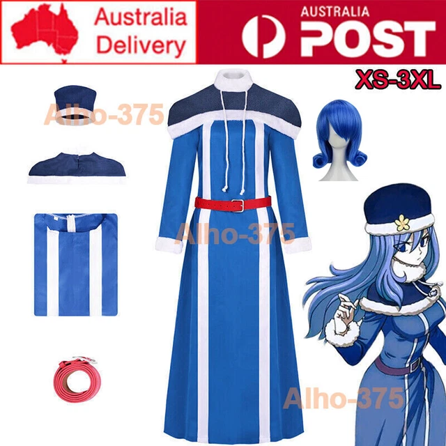 Women Fairy Tail Juvia Lockser Cosplay Costume Party Carnival Outfits