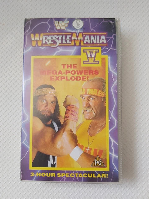 WWF WRESTLEMANIA 5 Wrestling Vhs Video Tape Pal Wwe Hasbro 1991 Silver Vision EUR 5,83 - PicClick IT