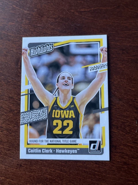 CAITLIN CLARK 2024 Donruss Highlights Basketball Card #H9 Panini CC ...