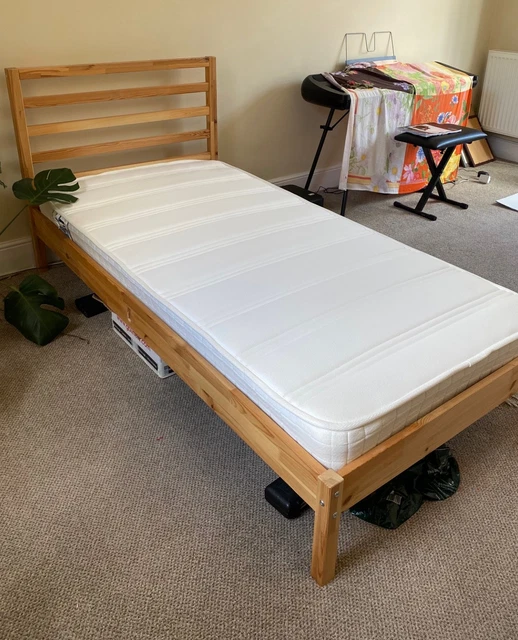 IKEA TARVA SINGLE bed with mattress £21.48 - PicClick UK