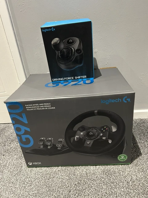 LOGITECH G920 DRIVING Force Racing Wheel, Pedals & Shifter for Xbox One ...