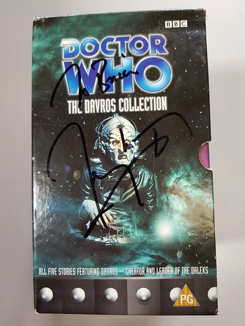 DOCTOR WHO VHS The Davros Collection BoxSet Signed by Davros Actor ...