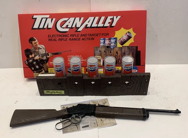 RARE VINTAGE 1970,S Ideal Tin Can Alley Shooting Game Classic Chuck ...