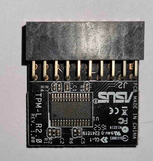 TPM MODULE. 20-PIN ASUS TPM-L R2.0/Gigabyte GC-TPM2.0 Compatible £2.00 ...