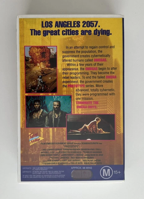 PROTOTYPE [VHS] VIDEO Box Office 1992 Big Box Ex-Rental Tape Action Sci ...