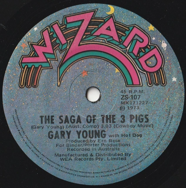 GARY YOUNG/HOT DOG 45: Saga Of The 3 Pigs/With You Aussie Wizard 107 Nm ...