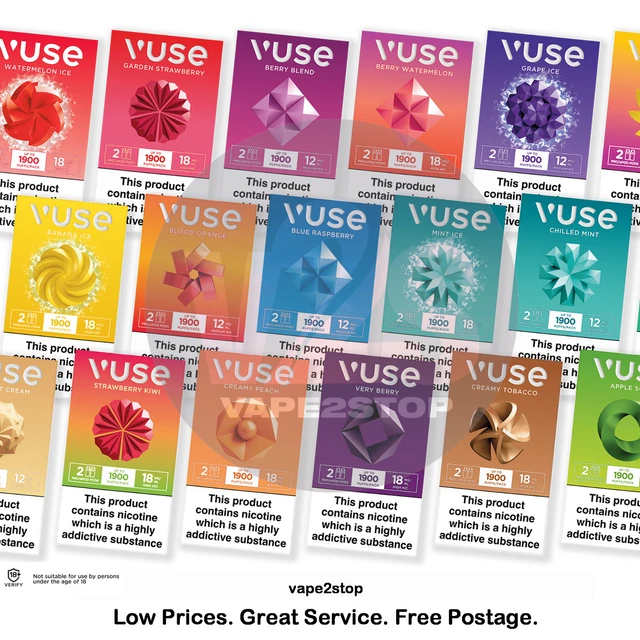 VUSE EPOD CARTRIDGE Vype E Pod EPods Refill Packs of 2 ALL FLAVOURS ...