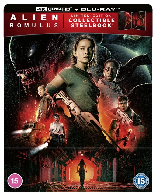 ALIEN ROMULUS STEELBOOK (4K UHD Blu-ray) Archie Renaux (PRESALE 02/12 ...