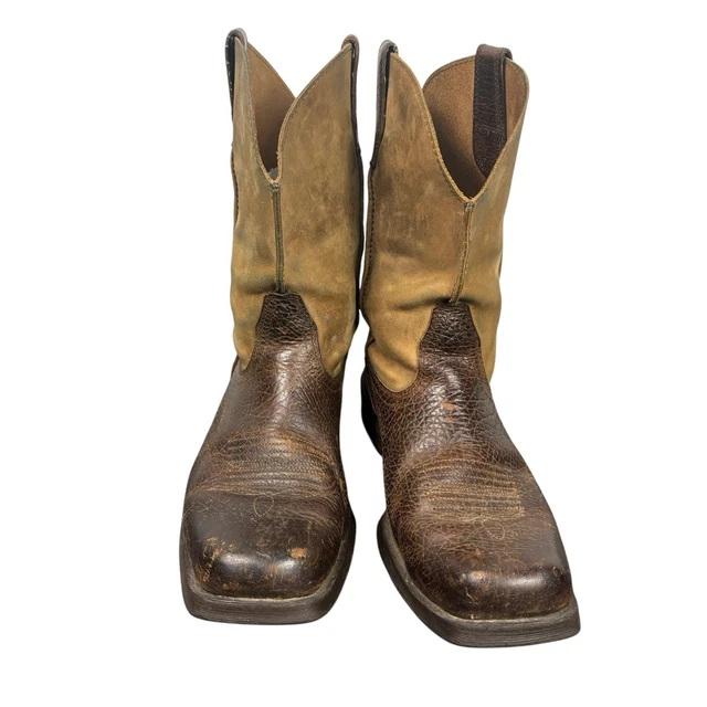 ARIAT MENS RAMBLER Brown Square Toe Western Cowboy Boots Size 9.5 EE £45.31 - PicClick UK