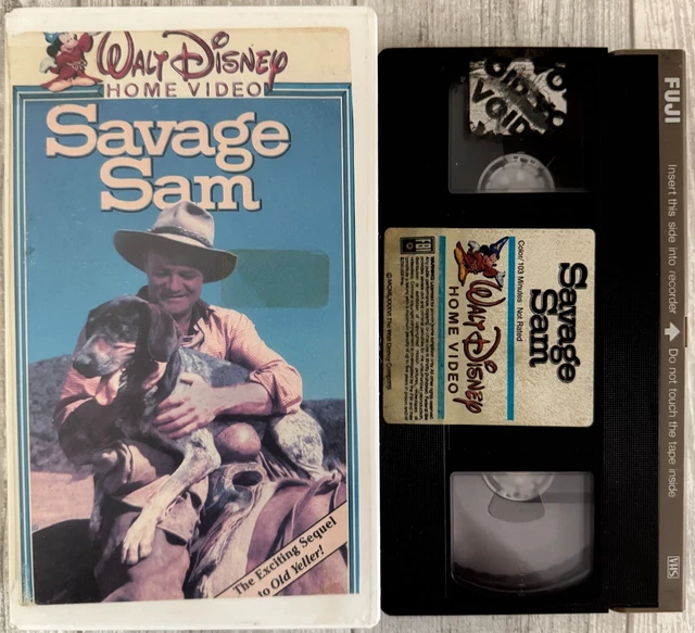 WALT DISNEY SAVAGE SAM VHS Brian Keith Tommy Kirk Kevin Corcoran Dewey ...
