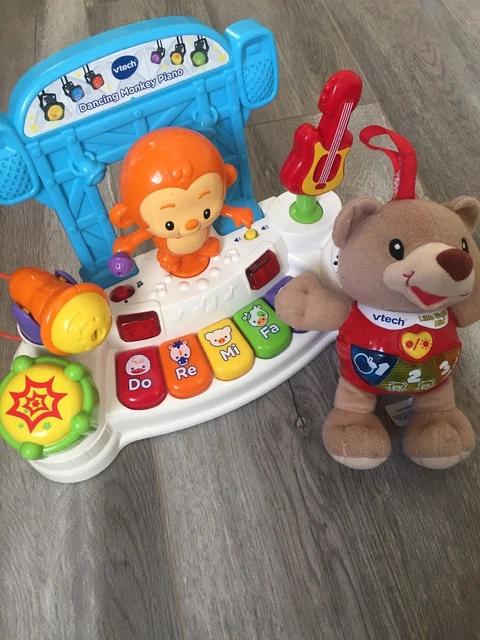 VTECH DANCING MONKEY Piano And Little Singing Alfie Bear Bundle Musical ...