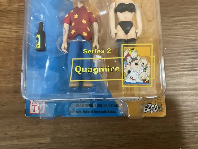 FIGURINE ARTICULÉE MEZCO Toys Family Guy Series 2 Quagmire 2005 NEUVE ...