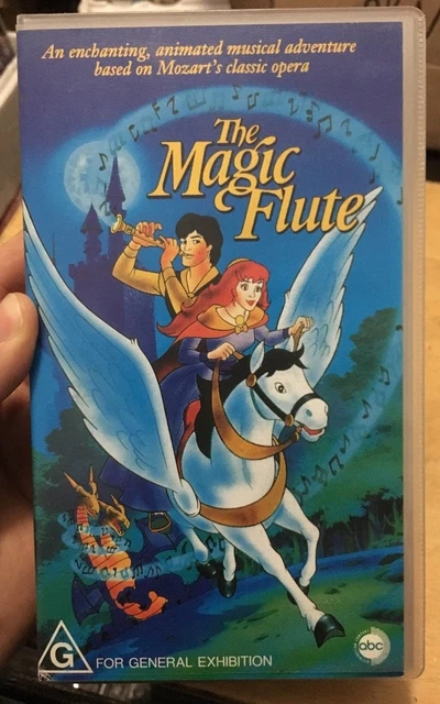 THE MAGIC FLUTE VHS TAPE (1994 animation based on Mozart's opera) RARE ...