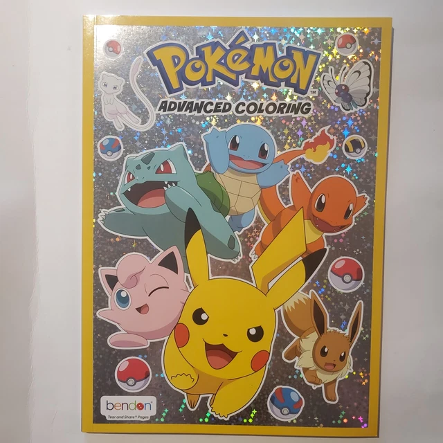 BENDON POKEMON ADVANCED Coloring Book, Brand New Uncolored 40 Pages ...