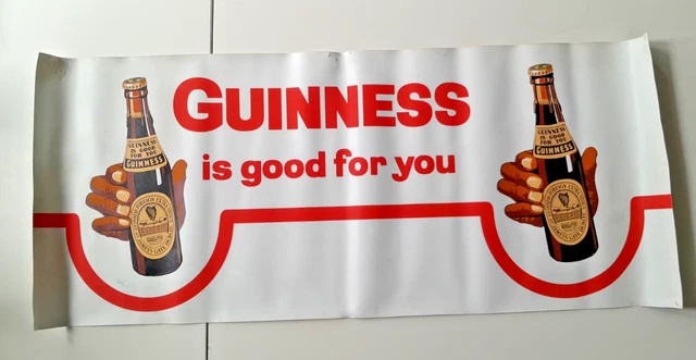 ORIGINAL VINTAGE GUINNESS poster £16.12 - PicClick UK
