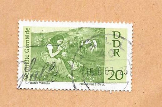 DDR-BRIEFMARKE &VERMISSTE GEMÄLDE&, 20 Pfennig, gestempelt EUR 1,00 - PicClick DE