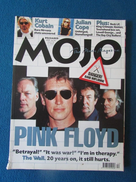 MOJO MAGAZINE ISSUE 73 December 1999 PINK FLOYD NIRVANA KURT COBAIN ...