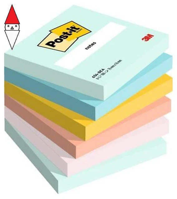 ARTICOLO CANCELLERIA 3M Post-It Beachside 76X76 Colorati Conf Da 6 EUR ...