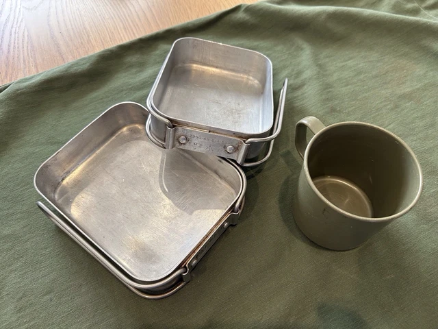 AUSTRALIAN ARMY VIETNAM Era Dated Mess Tins And Plastic Cup $50.00 ...