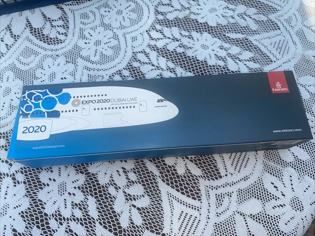 EMIRATES AIRBUS A380-800 A6-EOC ‘Expo 2020 Blue’ 1:200 Scale Model ...