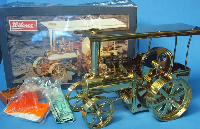 WILESCO D407 BRASS finish live steam Traction Engine * unused and ...