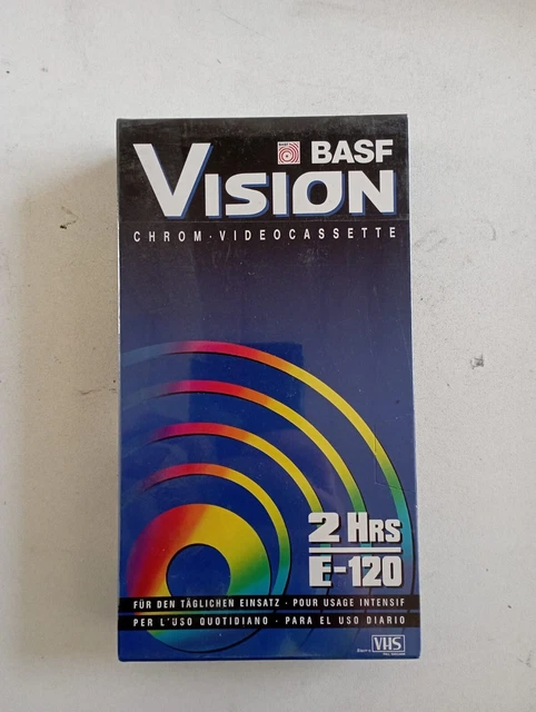 BASF VISION E-240 4 Hours Chrome VHS Blank Recordable Video Cassette Tape SEALED EUR 25,00 ...