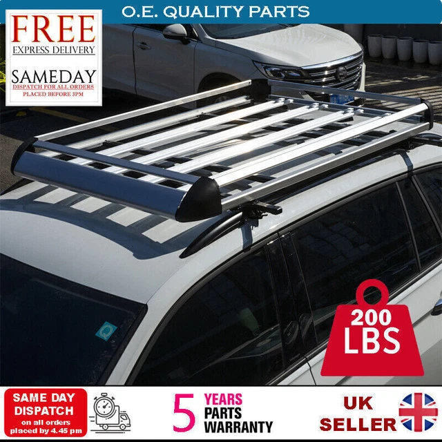 1.6M LARGE ROOF Rack Universal Metre Heavy Duty Cargo Basket For Car ...