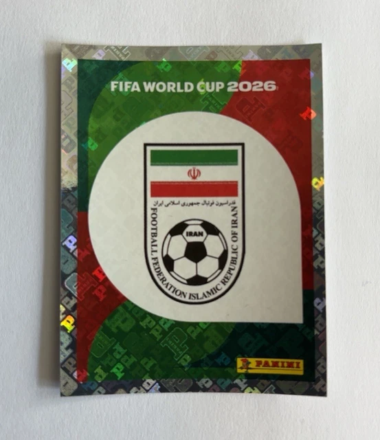 PANINI FIFA WORLD Cup 2026 Iran IRN 1 Football Federation Badge/Logo ...