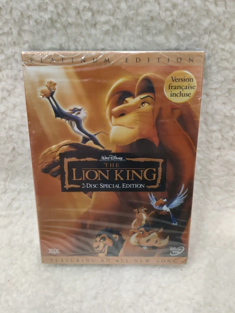 WALT DISNEY THE Lion King 2-Disc Special Platinum Edition & Simba's Pride DVD $33.69 - PicClick AU