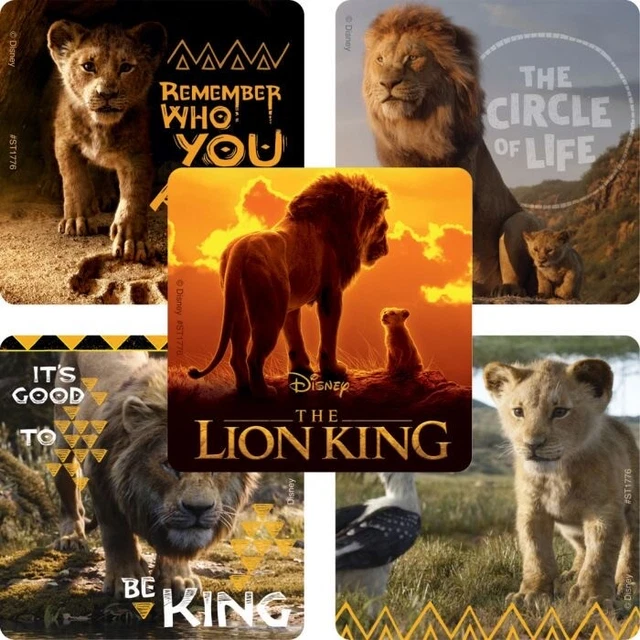 LION KING STICKERS x 5 - Birthday Party Favours Supplies The Lion King ...