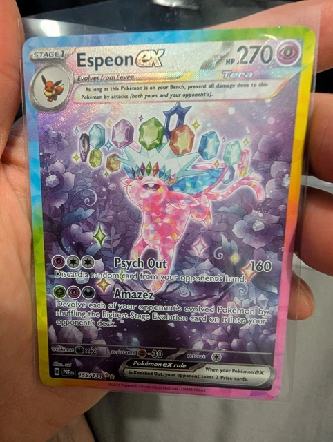ESPEON EX 155/131 Prismatic Evolutions Special Illustration Rare ...