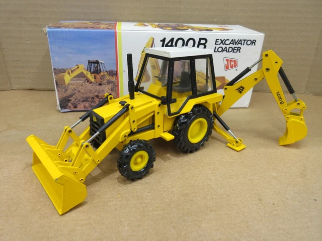 NZG JCB 1400B 3cx Excavator loader model Backhoe Loader, 1:35 JCB ...