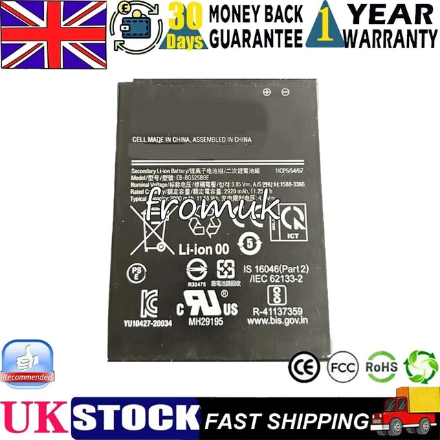 BATTERY FOR SAMSUNG Galaxy XCover 5 SM-G525F, SM-G525F DS, SM-G525N EB ...