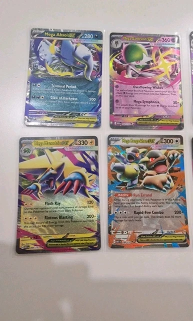 POKÉMON TCG MEGA Evolution Double Rare Ex Bundle Full Set 10 Mint £18. ...