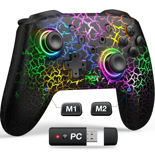 RGB LIGHT WIRELESS Controller For Nintendo Switch/OLED/Lite/Android/IOS ...